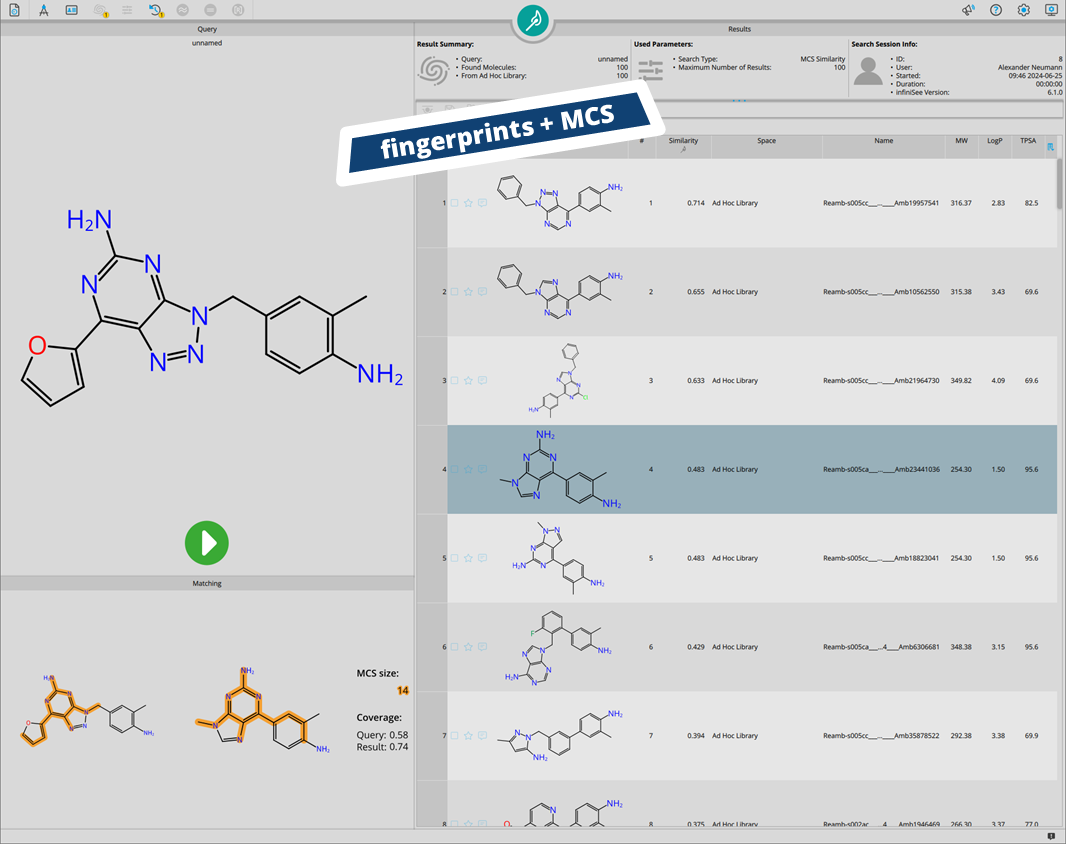 R Group Search Support and Ad Hoc Libraries — infiniSee 6.1 'Echo ...