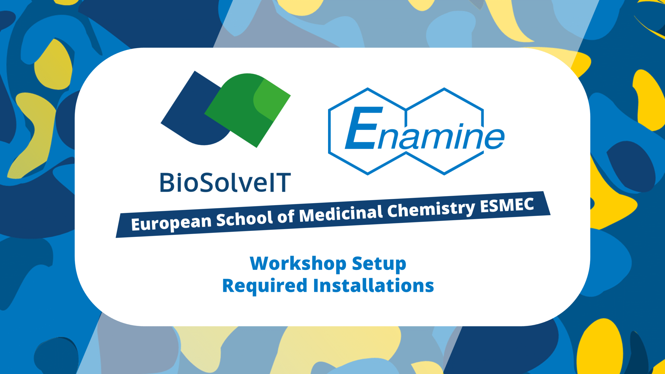 ESMEC 2025 Workshop with Enamine • BioSolveIT