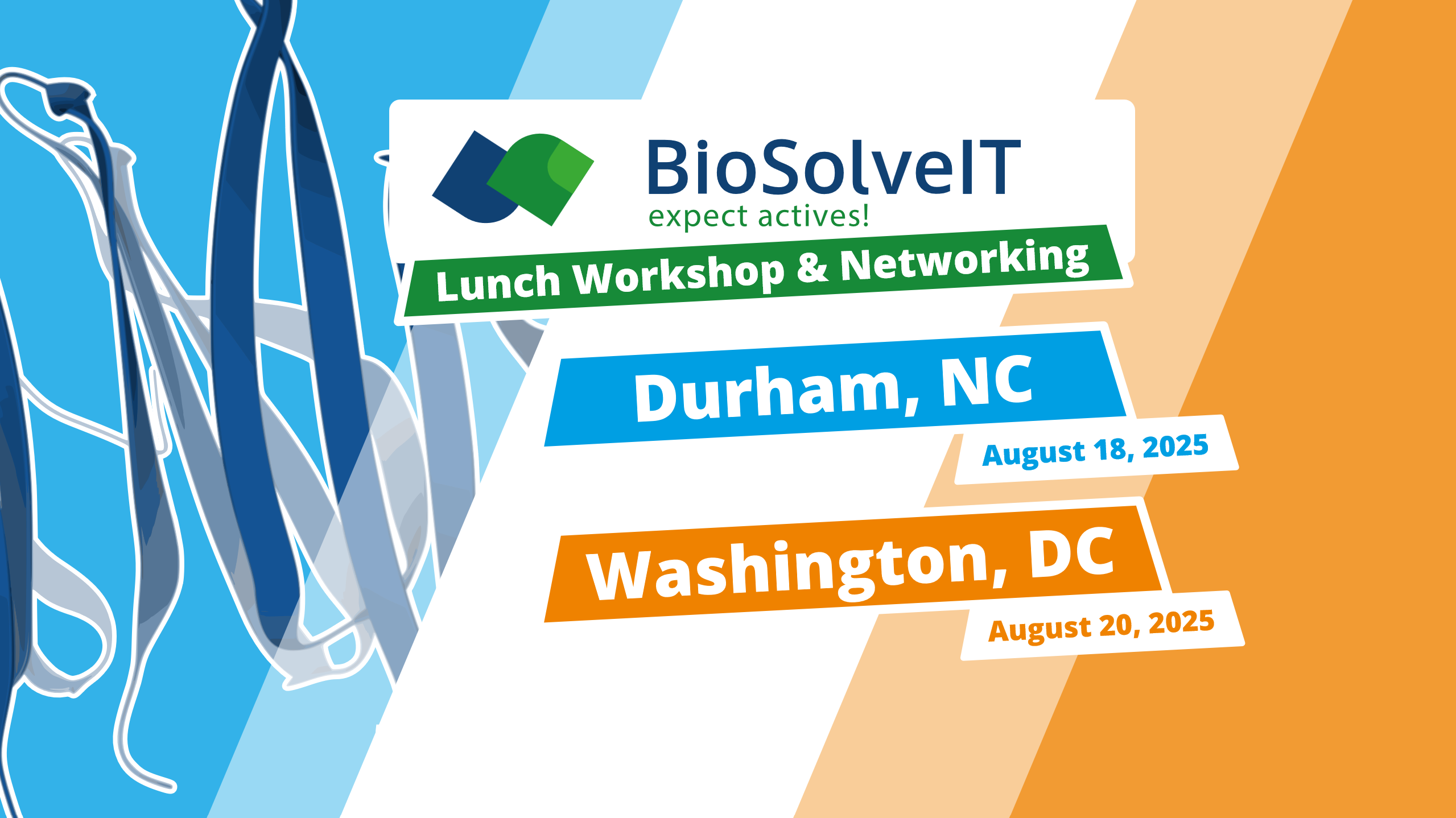 Upcoming Lunch Workshops in Durham, NC & Washington, DC • BioSolveIT
